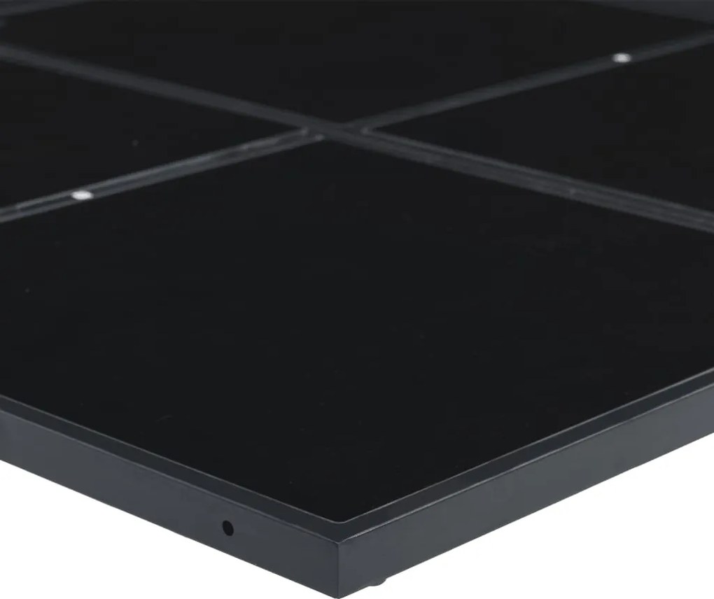 9dílný zahradní jídelní set s poduškami černý polyratan 3295068