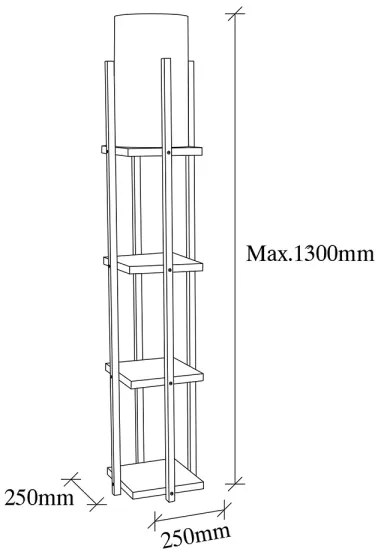 Stojací lampa 1xE27/40W/230V