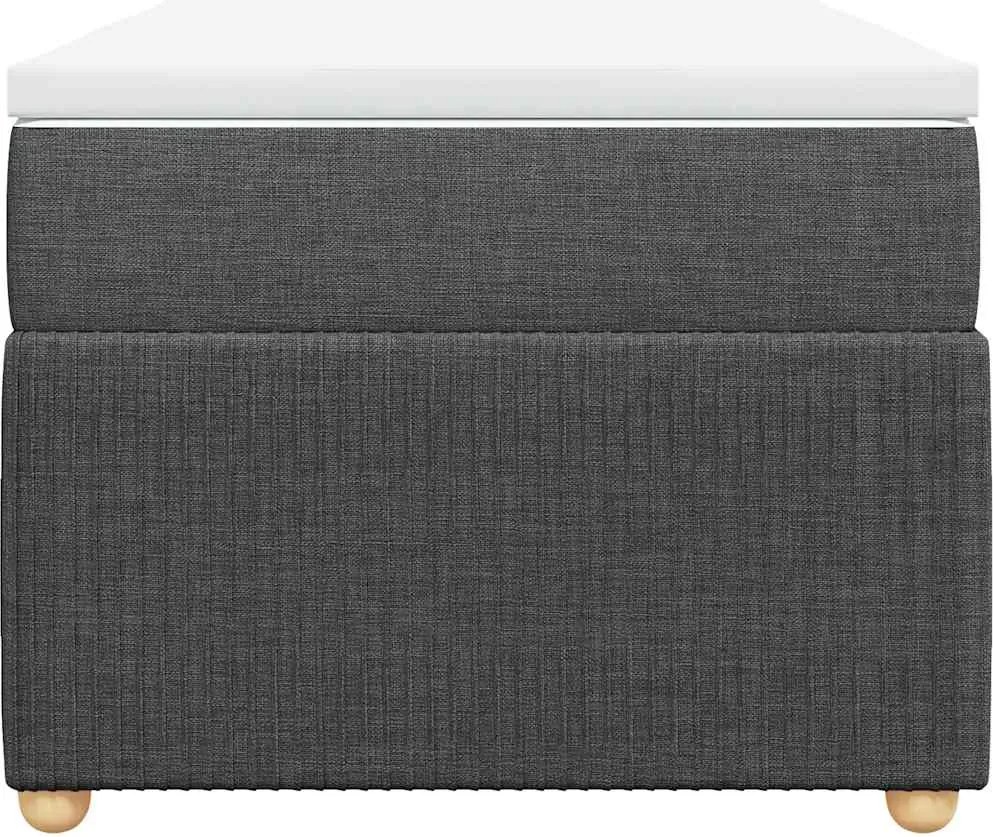 Box spring postel s matrací tmavě šedá 90x200 cm textil 3285540