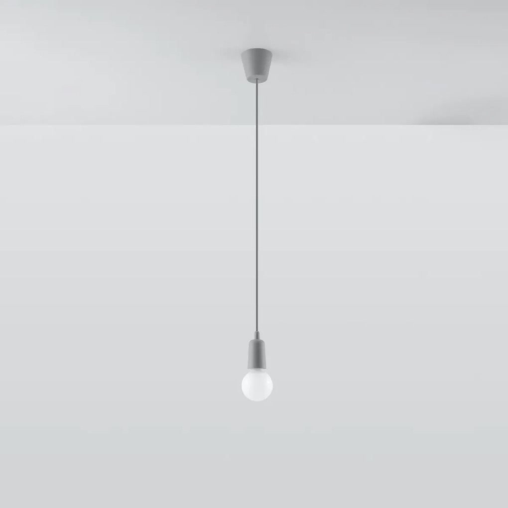 Sollux Lighting Závěsné svítidlo DIEGO 1 šedé