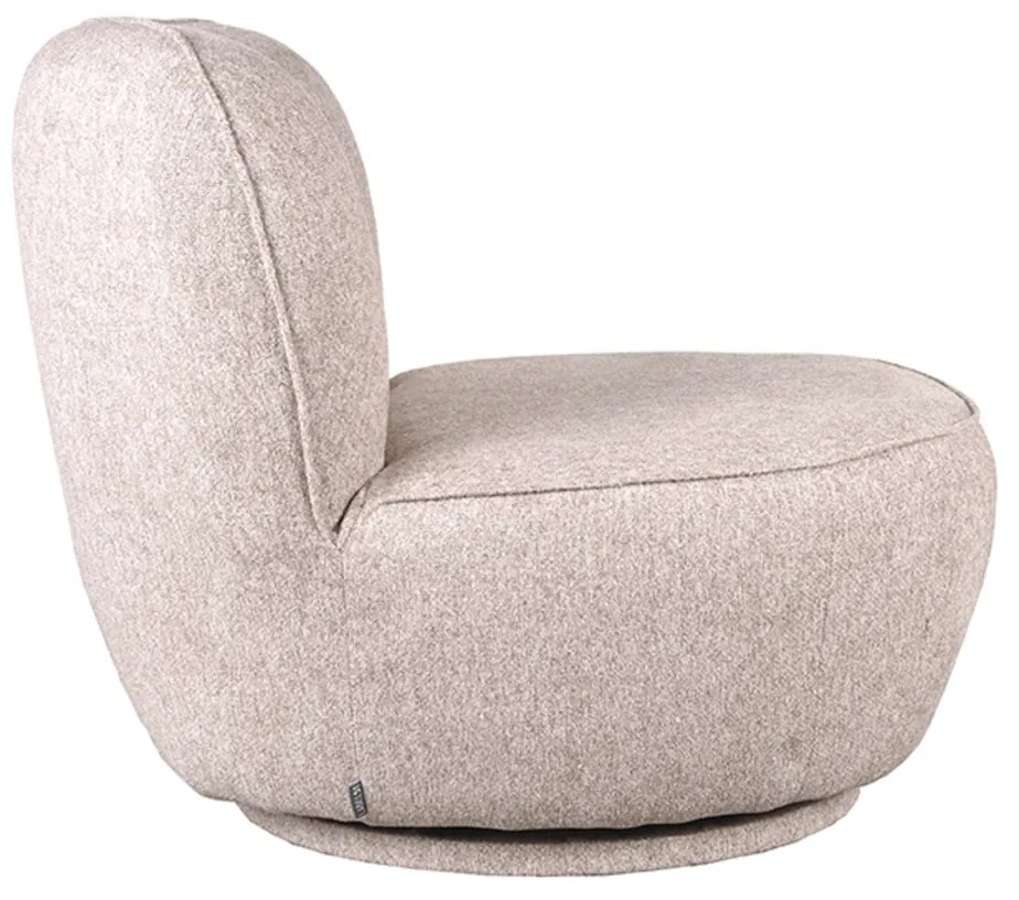 LABEL51 Otočné křeslo BUNNY béžové FU-88.015
