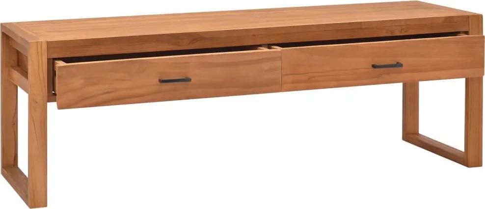 vidaXL TV stolek 140 x 40 x 45 cm teakové dřevo [325273]
