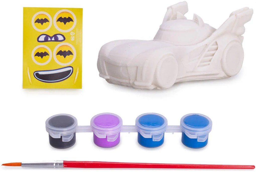 _Ostatní 1_ Auto Batwheels Bam keramický model kreativní set s barvami k pomalování 35646