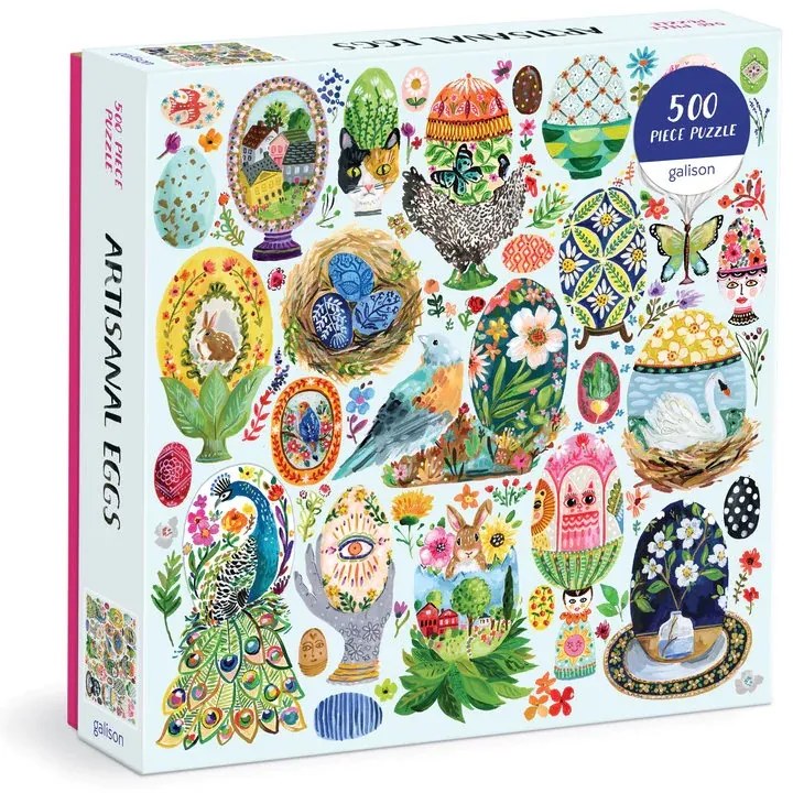 Galison Puzzle Malovaná vajíčka 500 dílků