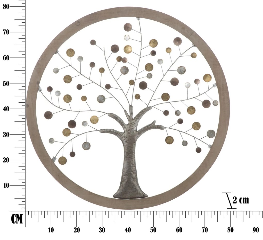 Nástěnná dekorace Mauro Ferretti Tree Big, 80x2 cm