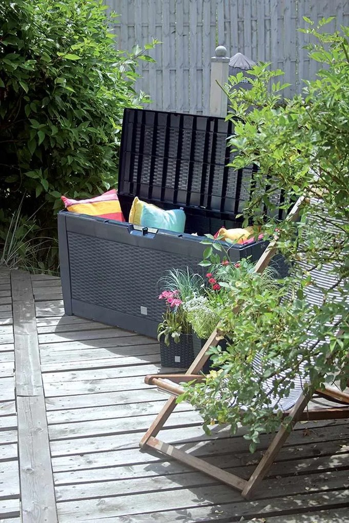Zahradní box RATANO 119 cm - 310 L hnědý