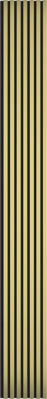 Mexen Lam-F, akustické stěnové lamely 275 × 31,5 cm, filc 6 mm, zlatá, S105-275317-2812-057