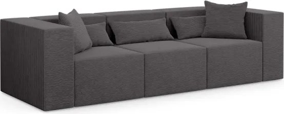 Třímístná modulární sedačka NOVA Poso 022 tmavě šedá