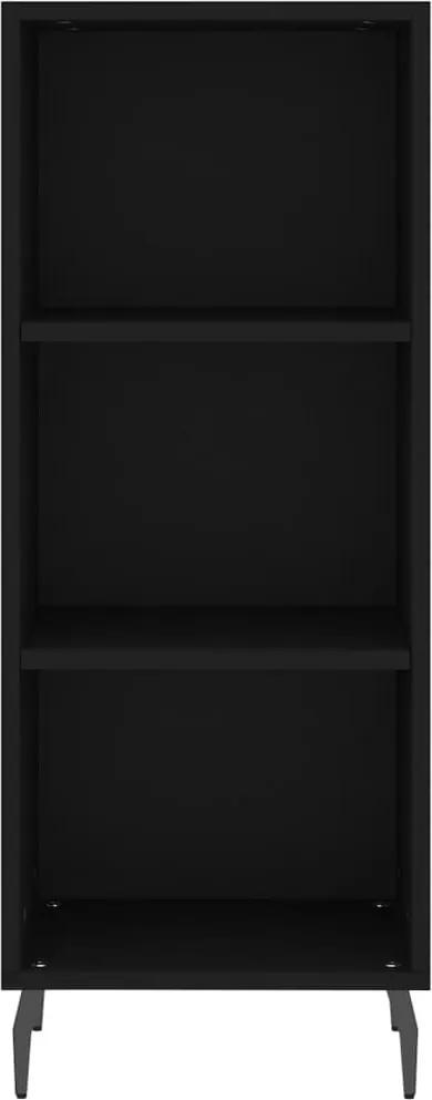 vidaXL Skříň highboard 34,5x32,5x180 cm kompozitní dřevo [3189846] Barva: Černá