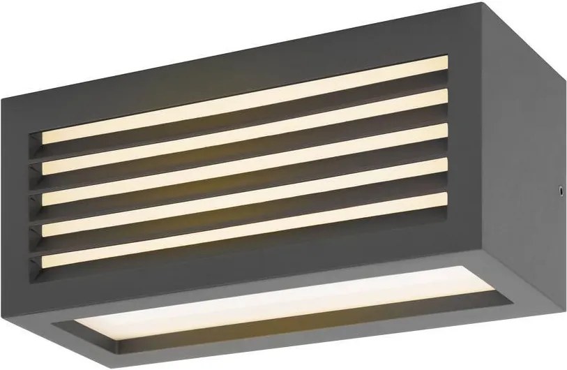LA 1002035 BOX_L, LED venkovní nástěnné a stropní nástavbové svítidlo, antracit, IP44, 3000K, 19W - BIG WHITE (SLV)
