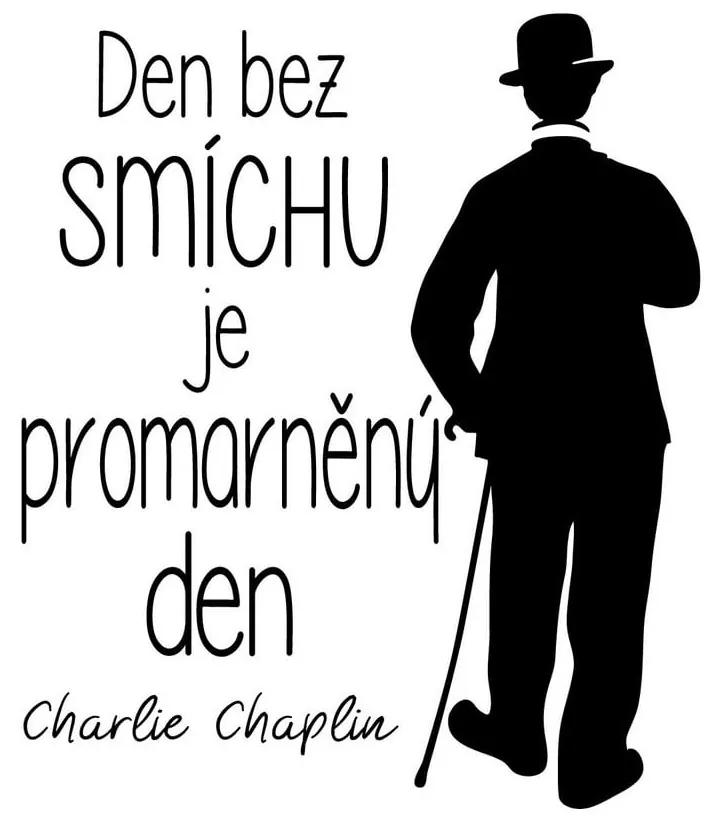 Samolepka na zeď s citátem Ambiance Charlie Chaplin