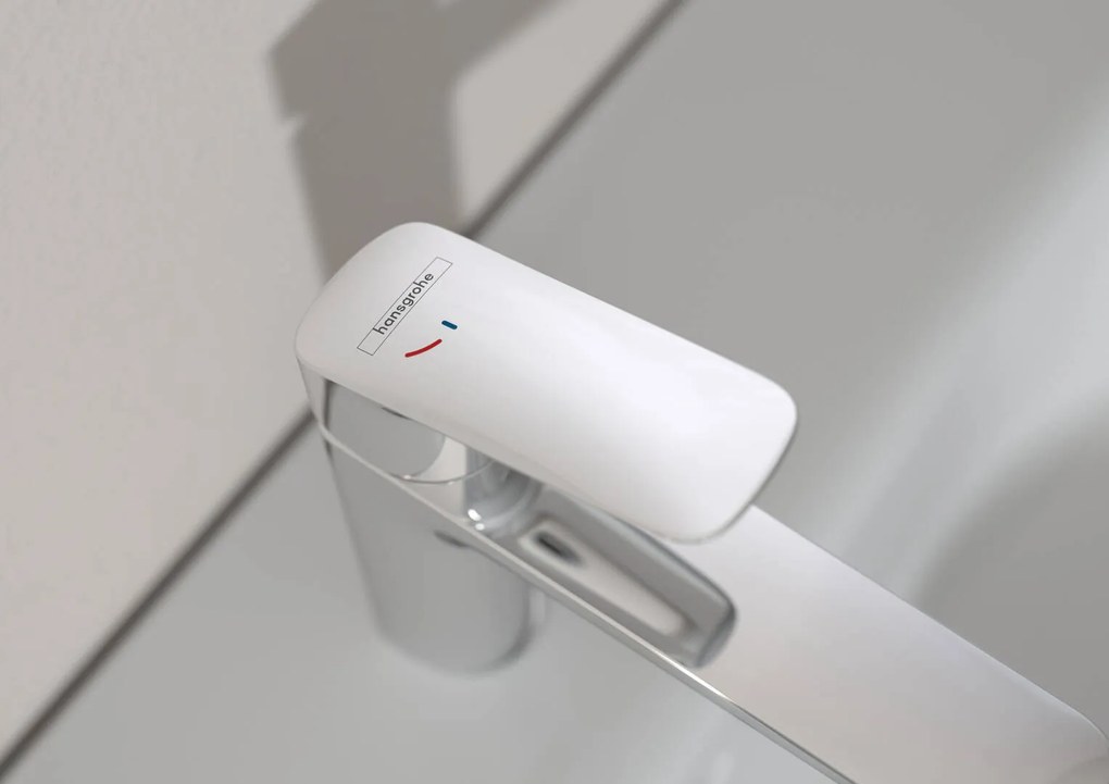 Hansgrohe Logis, umyvadlová baterie Fine 110, s výpustí, CoolStart, EcoSmart, chromová, 71254000