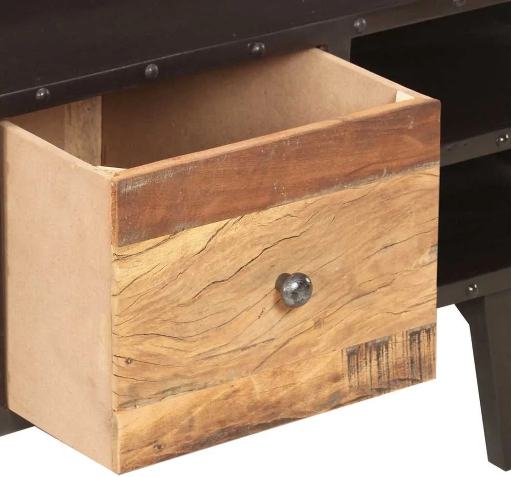 Konferenční stolek 100 x 50 x 45 cm masivní recyklované dřevo 287857