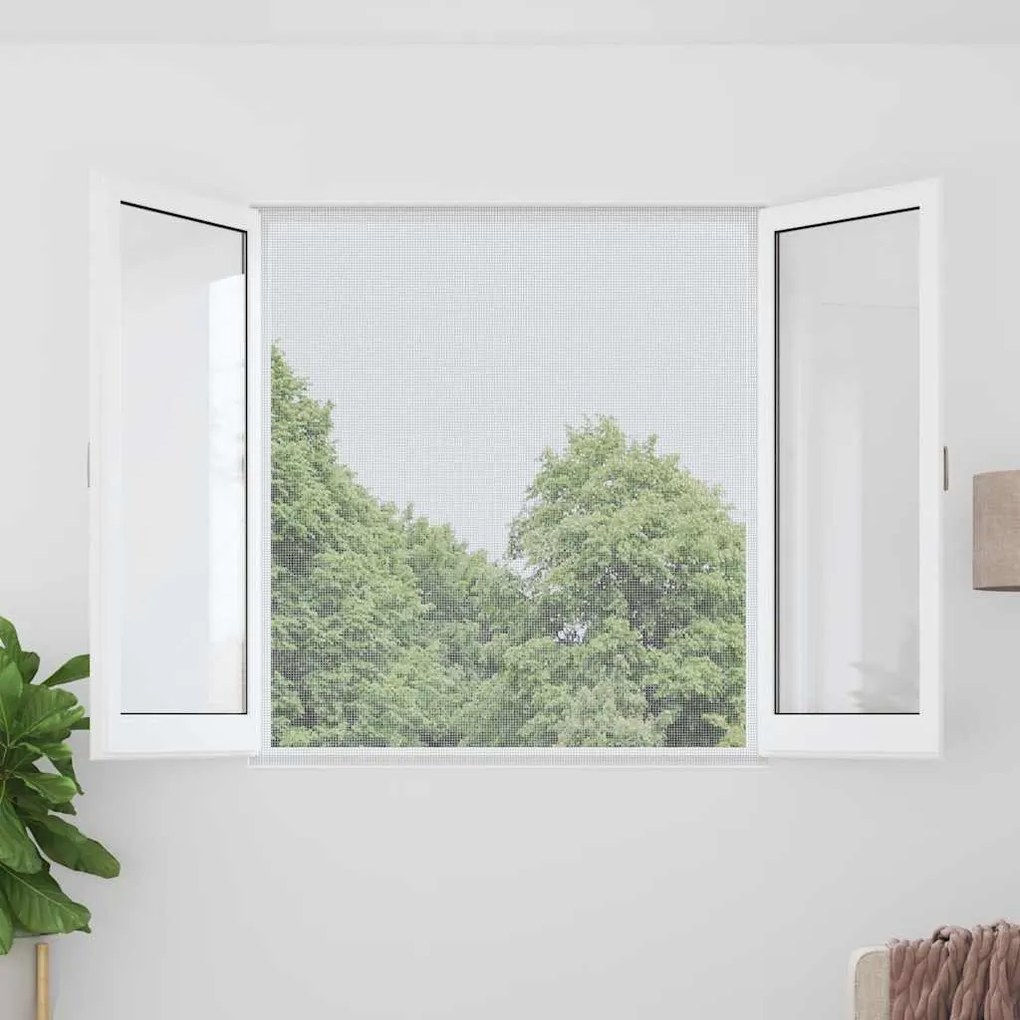 Síť proti hmyzu hliník 100 x 500 cm stříbrná 141157