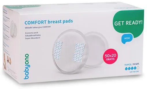 BabyOno Laktační vložky Comfort Baby Ono 70 ks