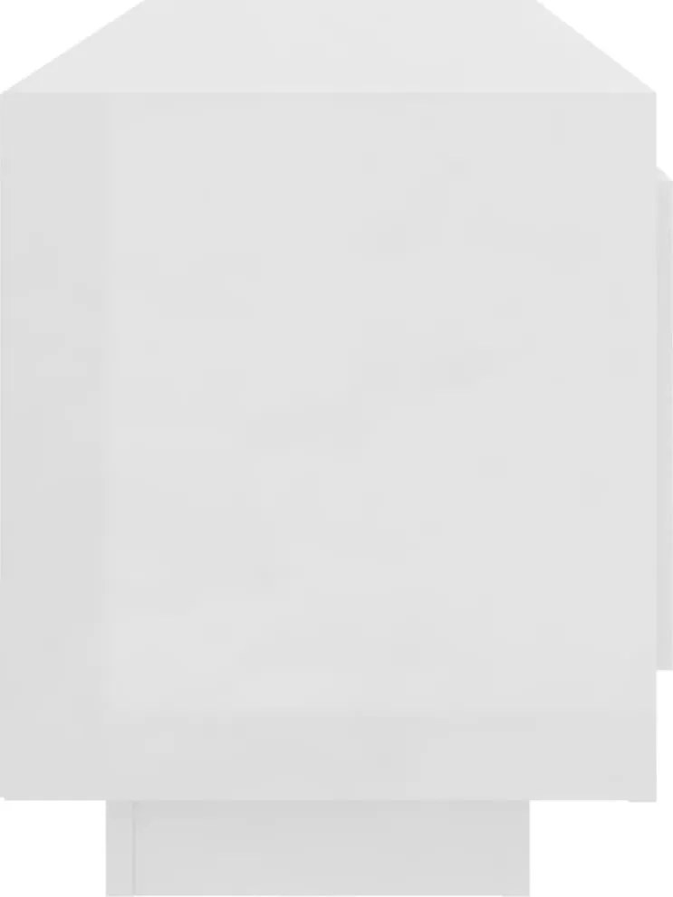 vidaXL TV skříňka 102 x 35 x 45 cm kompozitní dřevo [811796] Barva: bílá s vysokým leskem