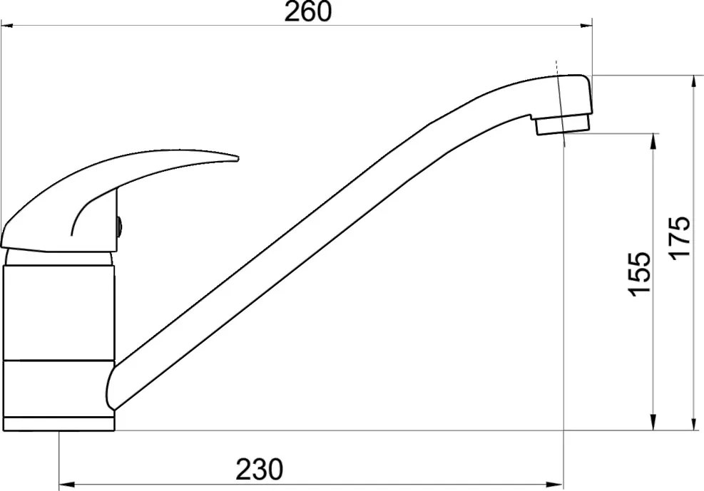 NOVASERVIS dřezová stojánková baterie TITANIA LUX chrom, 91091,0