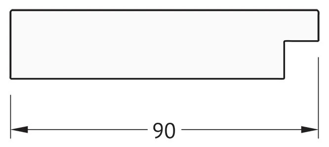 Zrcadlo bez fazety v rámu, bronzová láva