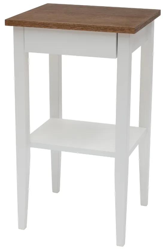 OnaDnes -20% Hnědý odkládací stolek RAGABA ENTLIK 40 x 35 cm