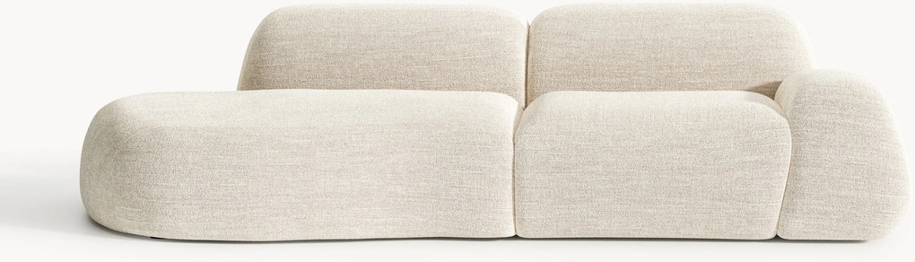 Modulární bouclé šezlong Wolke, 3místný