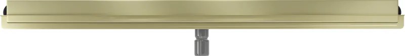 Mexen Flat Wall, sprchový žlab na zeď 2v1, 110 cm, zlatá matná, 1A30110