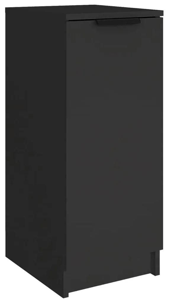 Botník černý 30 x 35 x 70 cm kompozitní dřevo