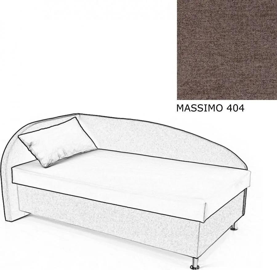 Dřevona - Elitte Čalouněná postel AVA NAVI, s úložným prostorem, 120x200, levá, MASSIMO 404