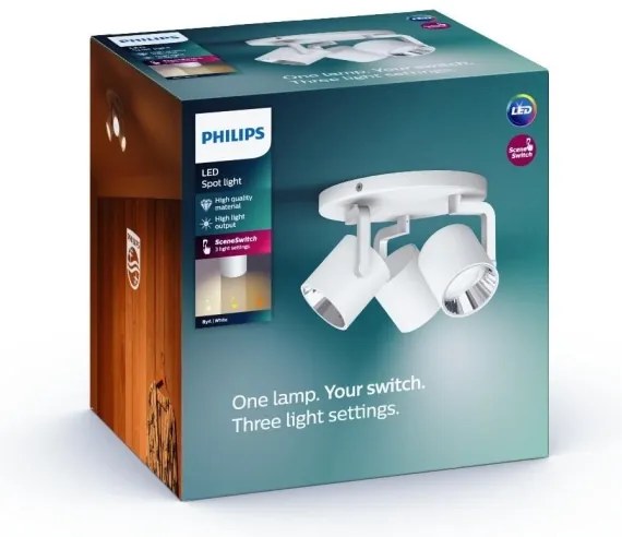 Philips 50673/31/P0 - LED Stmívatelné bodové svítidlo BYRL 3xLED/4.5W/230V