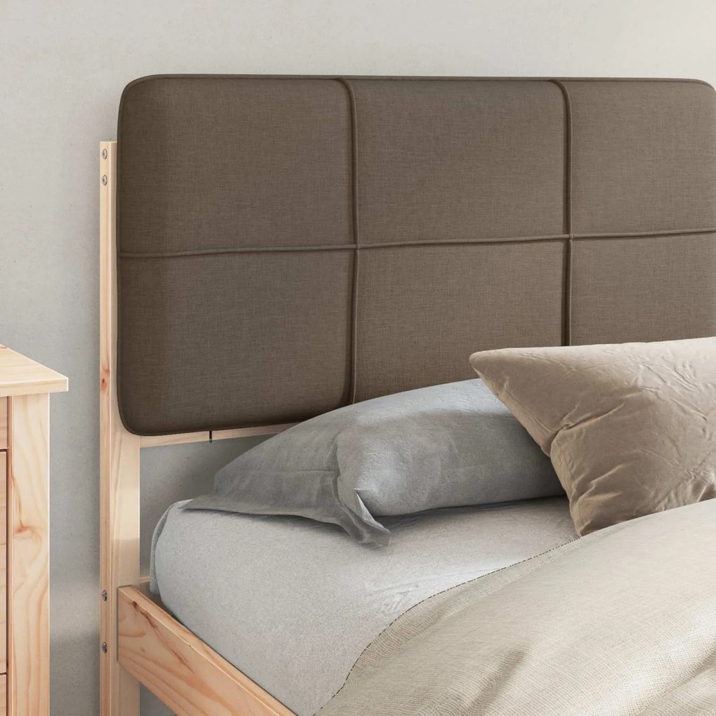 Rám postele s čalouněným čelem s čelo Taupe 200 x 200 cm 3405570