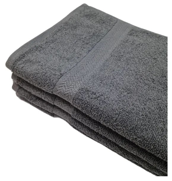 Froté ručník Berta 50x100cm tm. šedý