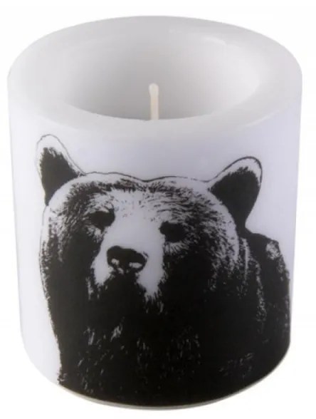 Svíčka Nordic Bear, 8 cm Muurla