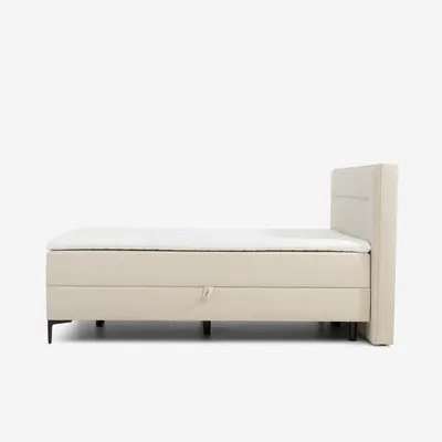 Postel boxspring světle béžová LILIAN 160x200 cm