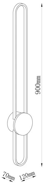 LED Nástěnné svítidlo FLORENTYNA LED/24W/230V 4000K černá/béžová