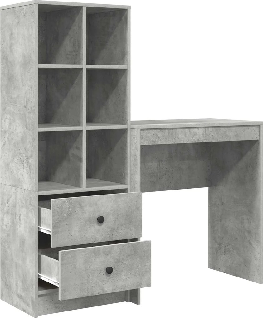 Stůl Betonově šedá 115,5 x 40 x 127 cm 2 ks 3337308
