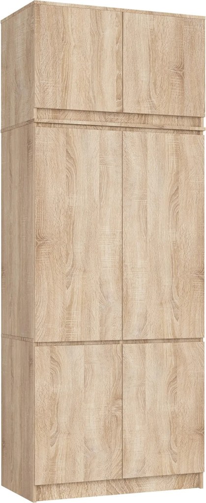 Šatní skříň s nástavcem Star 02 90 cm dub Sonoma