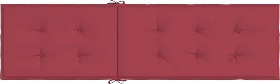 Poduška na polohovací židli vínová (75+105) x 50 x 4 cm 314182