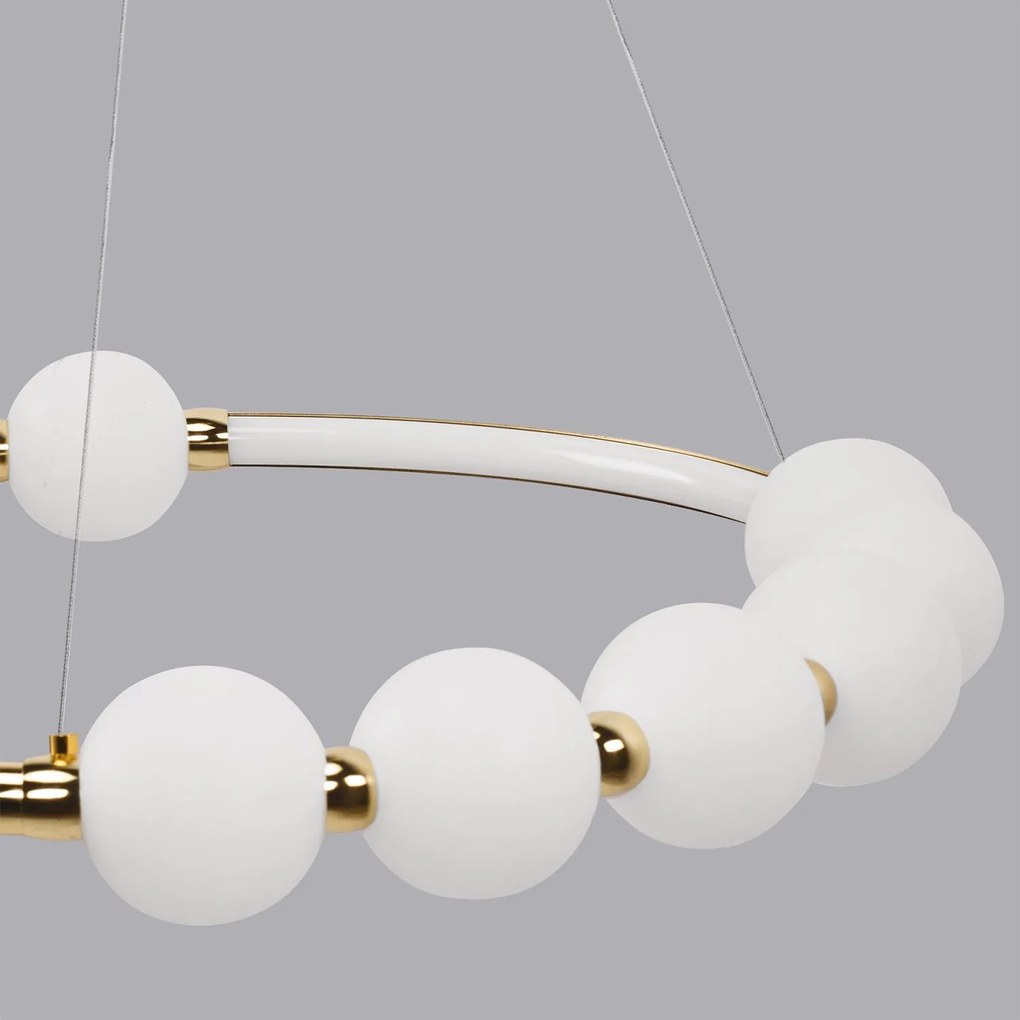 Toolight Toolight, LED stropní svítidlo APP1553-CP, zlatá lesklá-bílá, OSW-05661