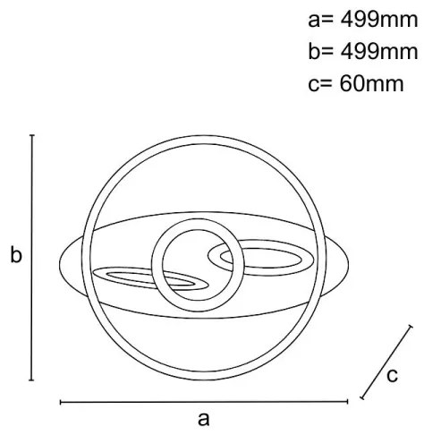 LED Stmívatelné stropní svítidlo LED/105W/230V 3000-6500K + dálkové ovládání
