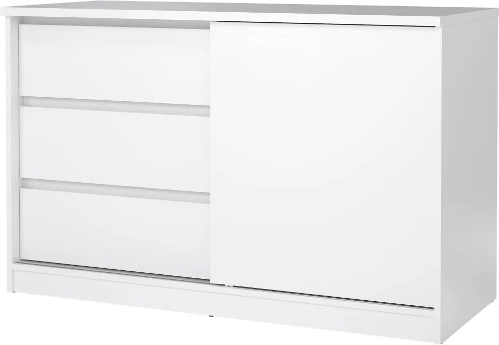 FALCO Komoda Simplicity 207 bílý lesk