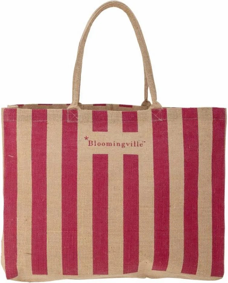 Nákupní taška z juty Bergamo Pink Bloomingville