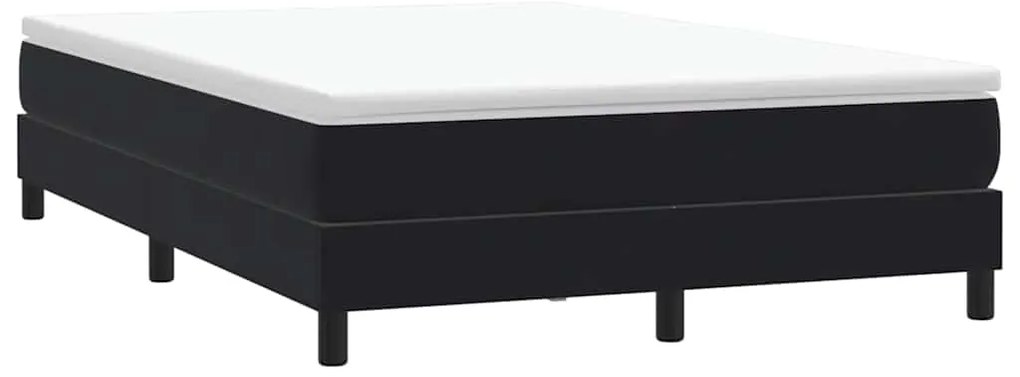 Postel Box Spring bez matrace černá 160x210 cm samet 3315833