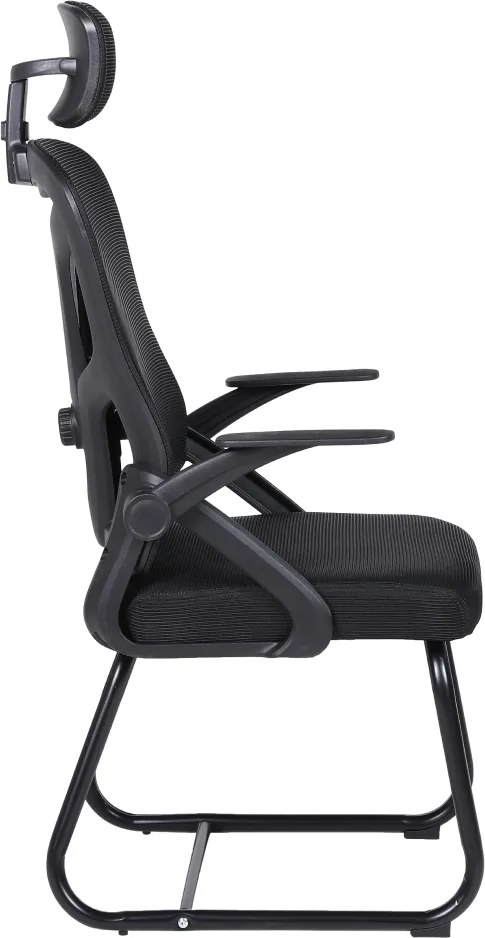 Ergonomická kancelářská židle STEEL - černá síťovina