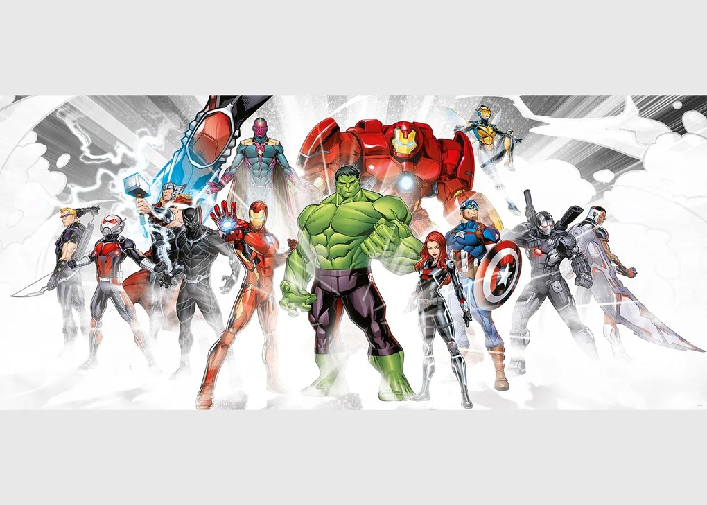 Dětská vliesová fototapeta na zed' Marvel Avengers – Komiksy, Disney | 202 x 90 cm | DFTDNH 5396