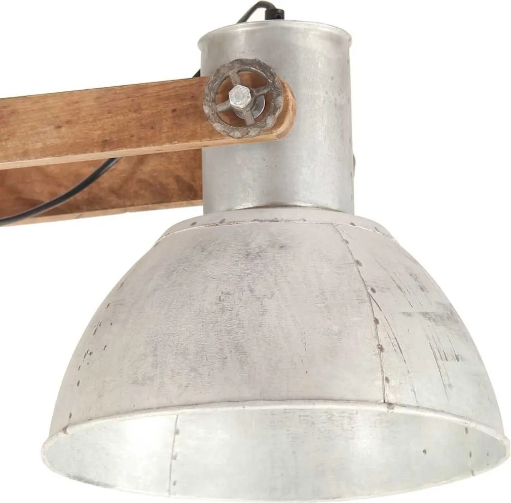 Industriální závěsné svítidlo 25 W stříbrné 109 cm E27 320525