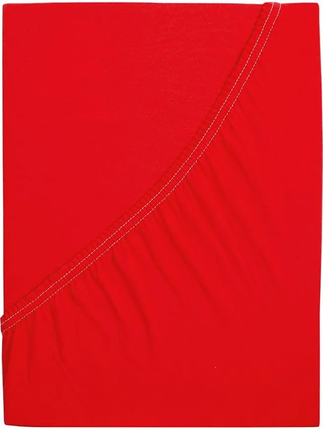 B.E.S. - Petrovice, s.r.o. Prostěradlo JERSEY dětské - Červená 70 x 140