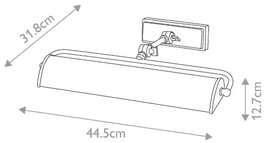 Elstead WINCHFIELD-PLM-AB-OAK - Obrazové svítidlo WINCHFIELD 2xE14/40W/230V dub