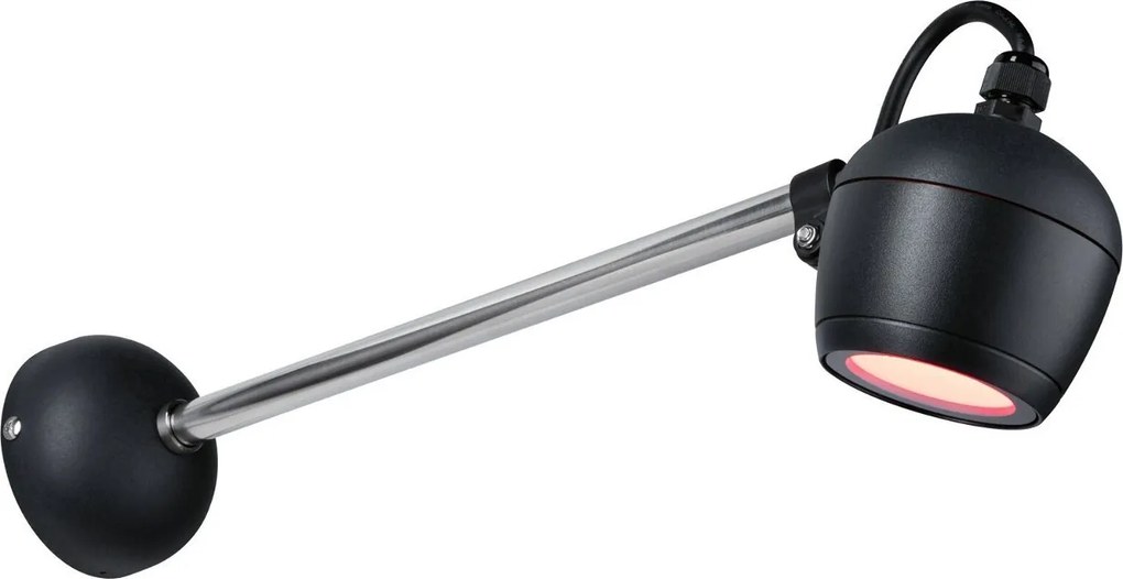 P 94773 LED venkovní nástěnné svítidlo Smart Home Zigbee Kikolo RGBW IP65 90mm RGBW+ 6,2W 230V antracit umělá hmota/hliník - PAULMANN