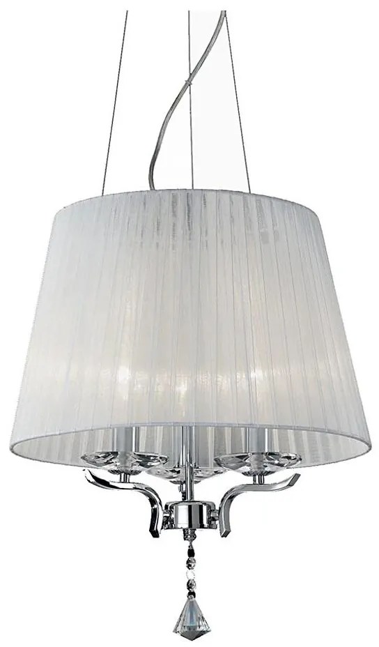 Ideal Lux - Lustr na lanku PEGASO 3xE14/28W/230V pr. 40 cm lesklý chrom