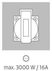 Zahradní svítidlo Panlux GARD VZS-E14 výška 76cm se zásuvkou a pohybovým čidlem
