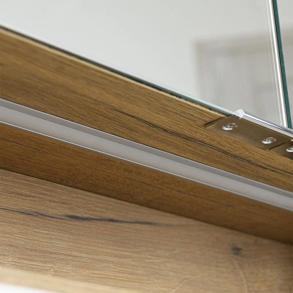 Comodo Zrcadlová skříňka závěsná s LED osvětlením Mateo 75 ZS